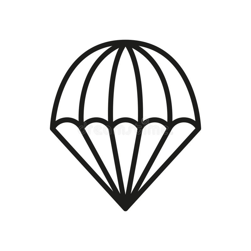 Parachute Icon Vector Design Templates Simple and Modern Stock Vector ...