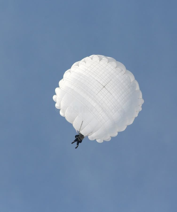 White parachute stock photo. Image of clear, parachuting - 38084978