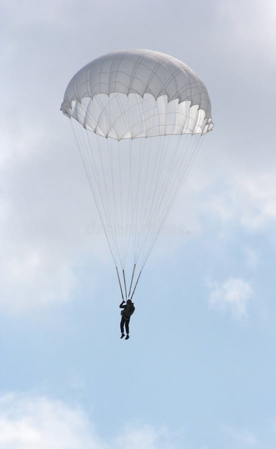 Parachute jumpers stock photo. Image of round, forces - 1311568