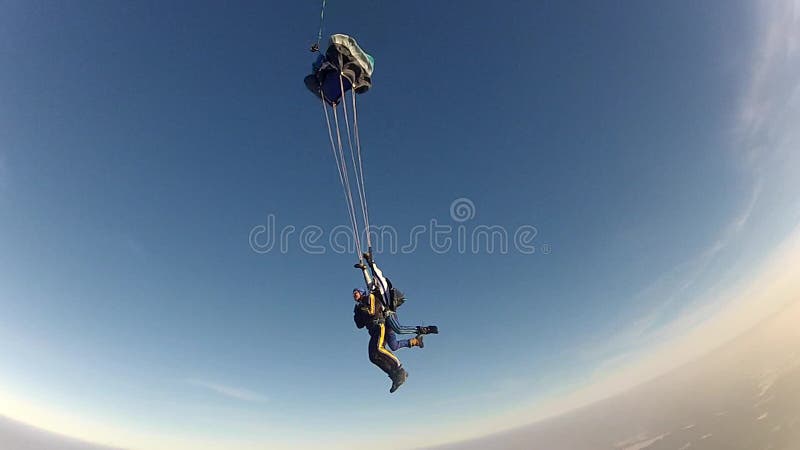Parachute Jump.skydiver in Free Fall Stock Footage - Video of amazing ...