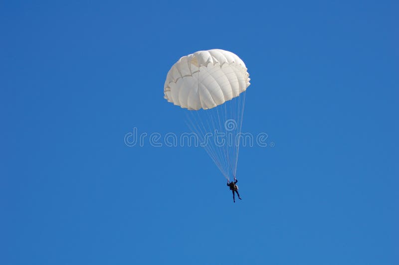 White parachute stock photo. Image of clear, parachuting - 38084978