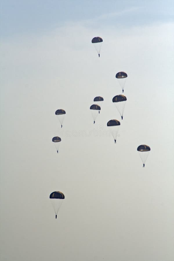 Parachute jumpers stock photo. Image of paratrooper, forces - 1503854