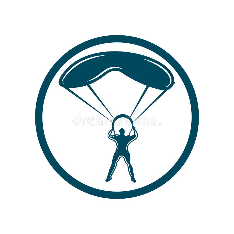 Parachute Logo Icon Design and Symbol Skydiving Vector Stock Vector ...