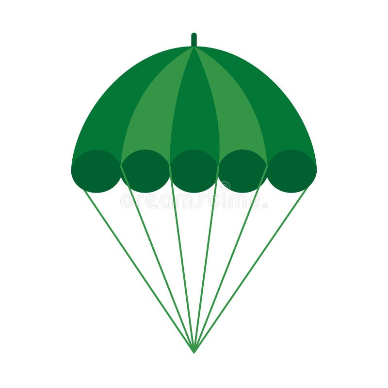 Parachute Military Equipment Stock Vector - Illustration of military ...