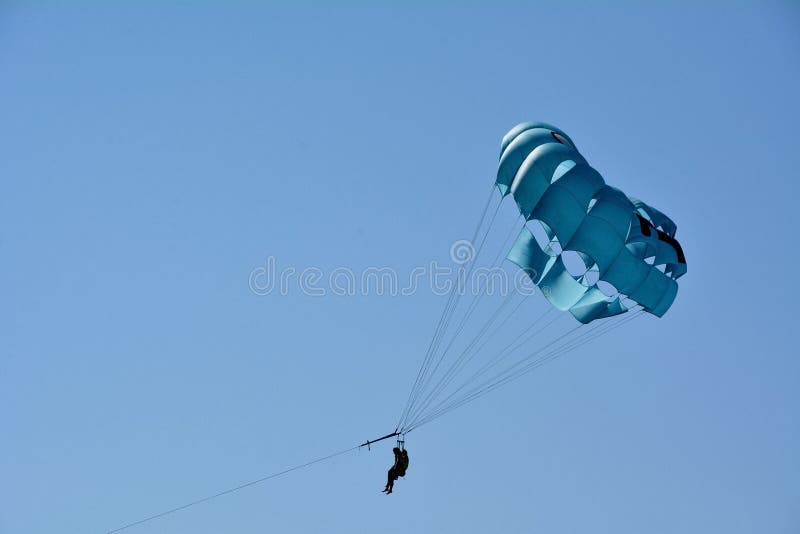 Hanging in a Parachute Over Naama Bay Stock Image - Image of ...