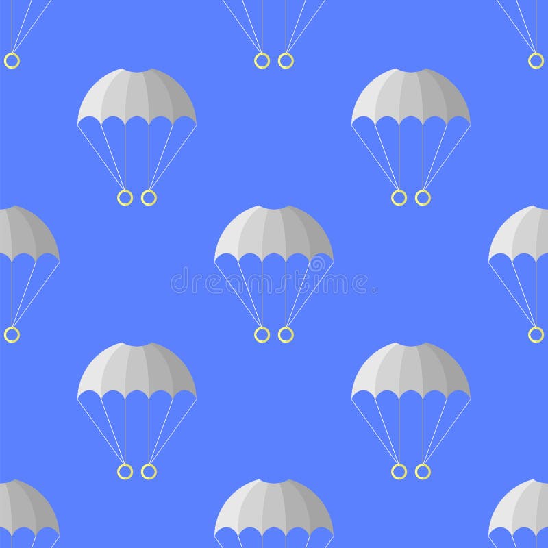 Parachute Seamless Pattern. Extreme Sport Stock Vector - Illustration ...