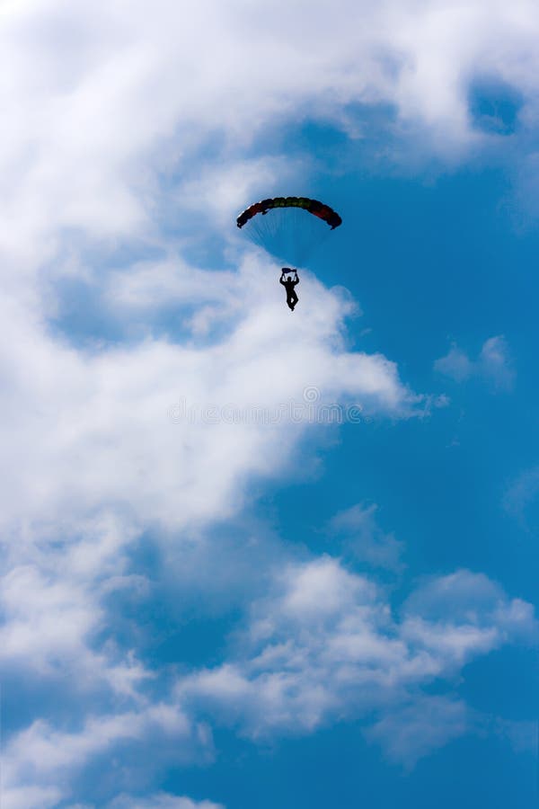Parachute in the sky stock photo. Image of active, aero - 11818322