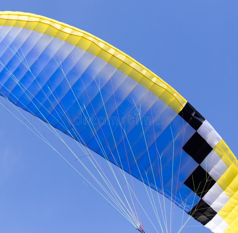 Parachute on a Sky Background Stock Image - Image of parachuting ...