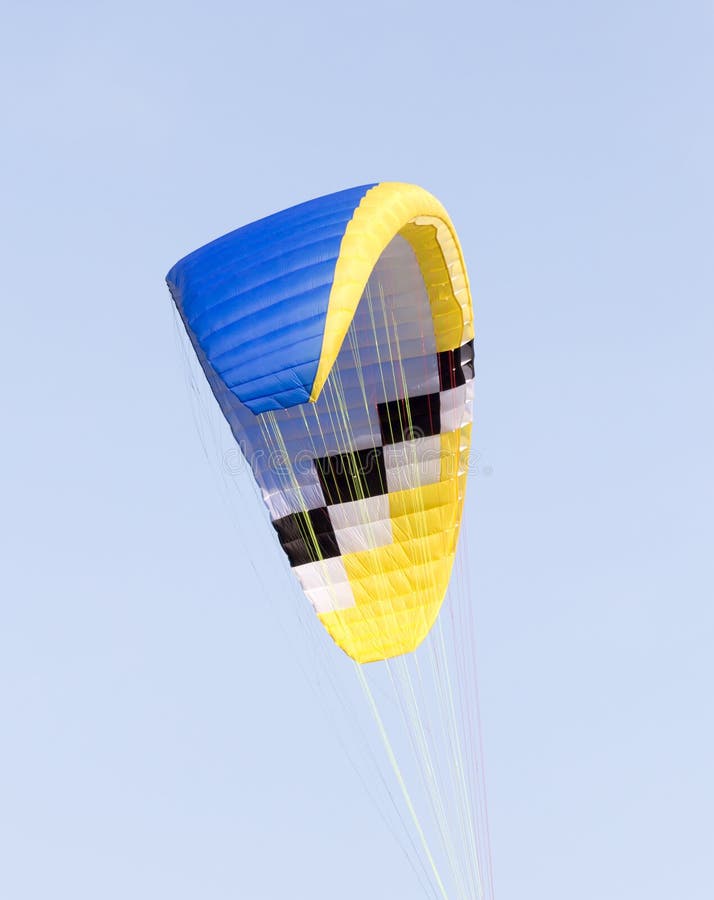 Parachute on a Sky Background Stock Image - Image of nature, skydiver ...