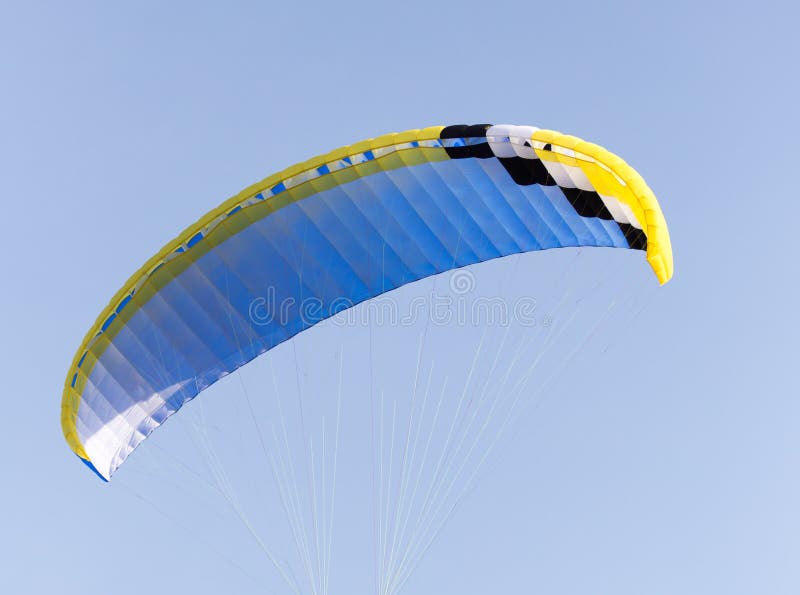 Parachute on a Sky Background Stock Image - Image of speed, leisure ...