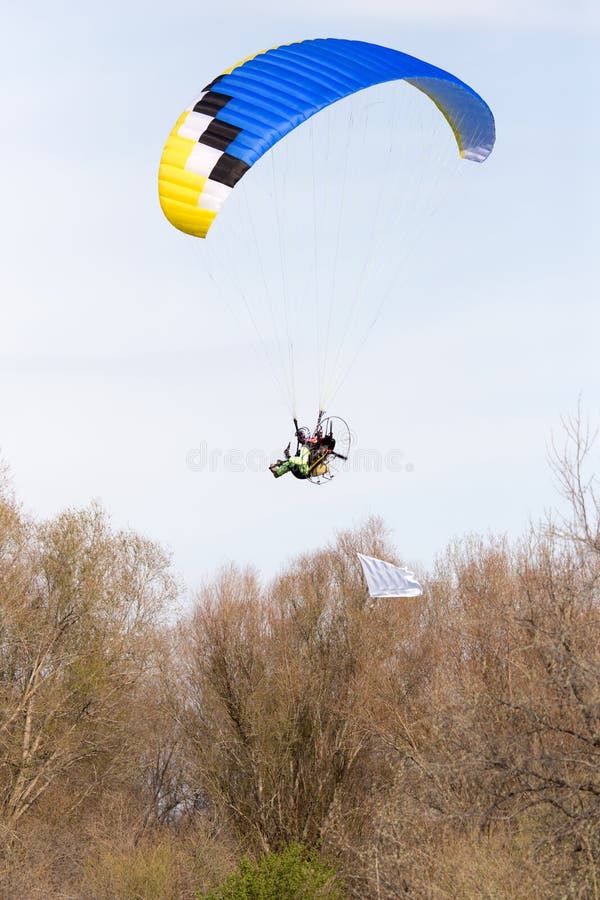 Parachute on a Sky Background Stock Image - Image of background, speed ...