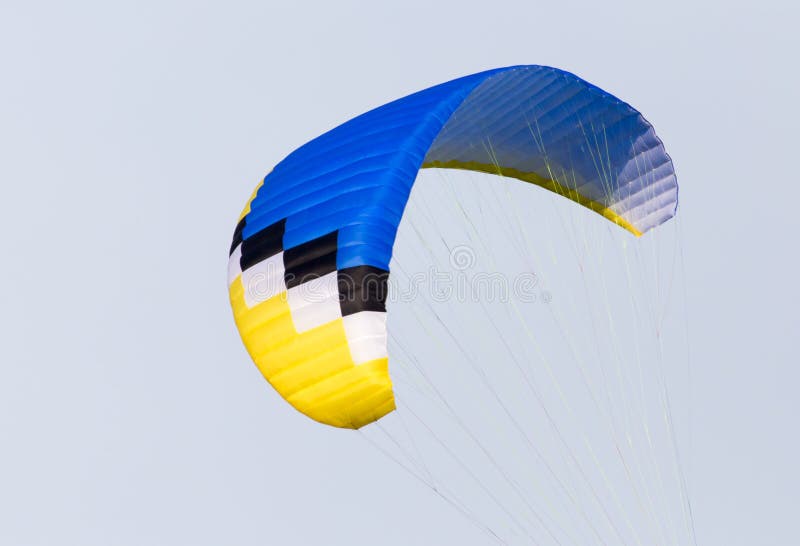 Parachute on a Sky Background Stock Image - Image of sport, skydive ...