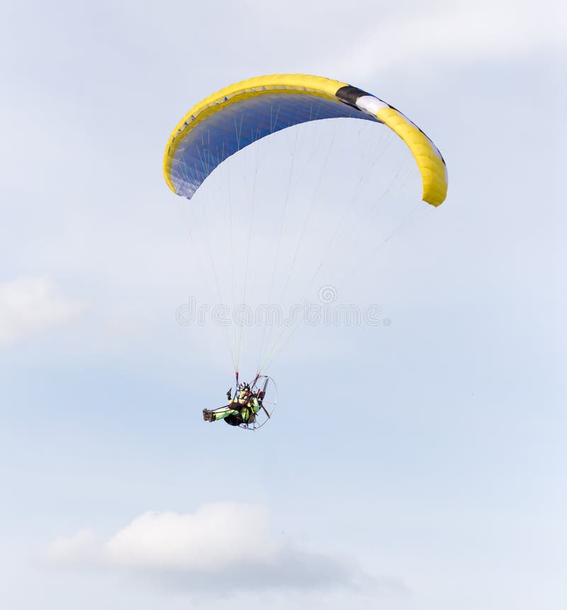 Parachute on a Sky Background Stock Image - Image of nature, skydiver ...