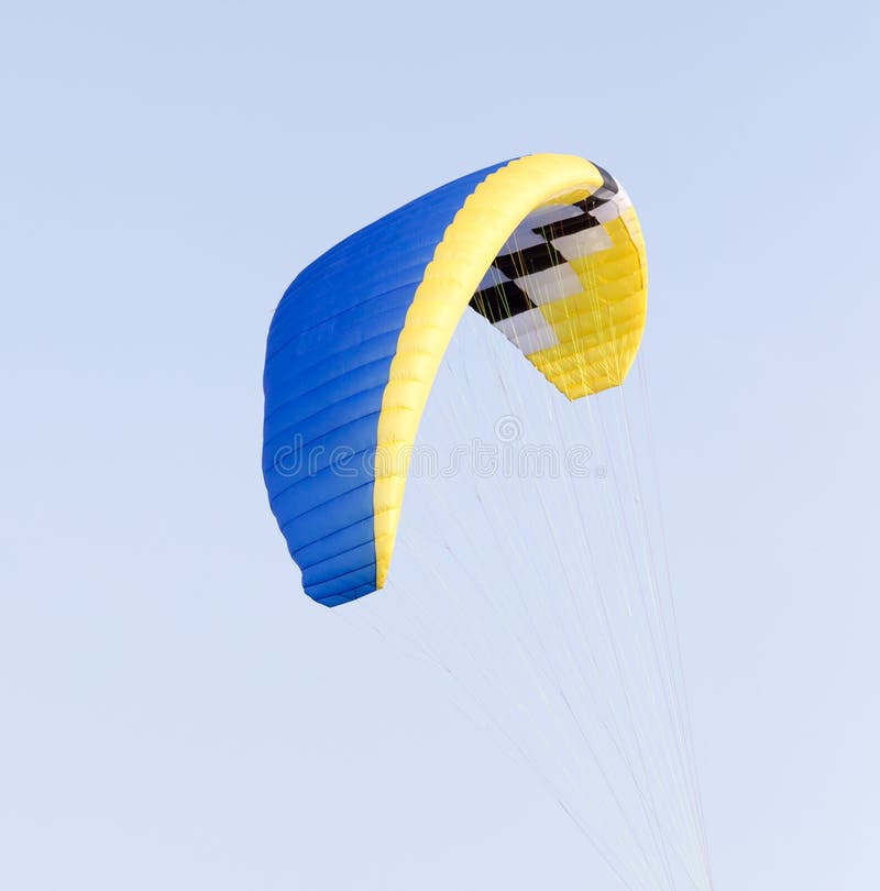 Parachute on a Sky Background Stock Image - Image of nature, skydiver ...