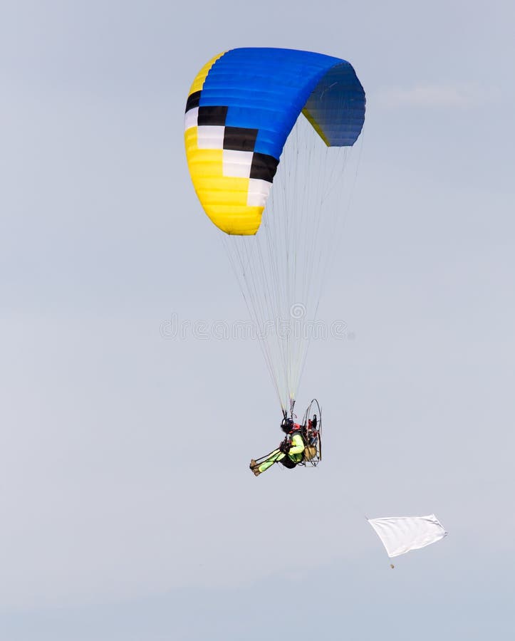 Parachute on a Sky Background Stock Image - Image of nature, skydiver ...