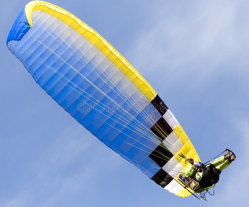 Parachute on a Sky Background Stock Image - Image of extreme, danger ...