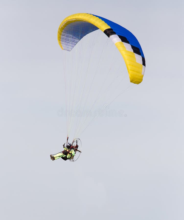 Parachute on a Sky Background Stock Image - Image of nature, skydiver ...
