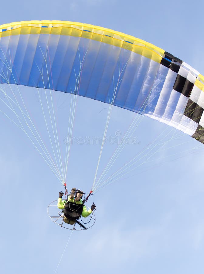 Parachute on a Sky Background Stock Image - Image of nature, skydiver ...