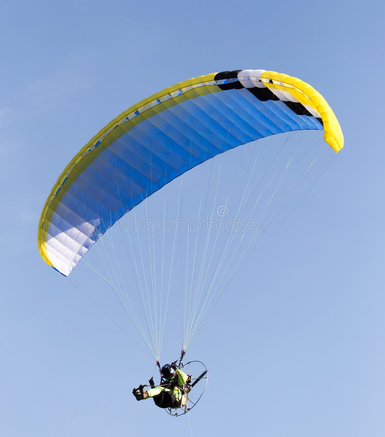 Parachute on a Sky Background Stock Image - Image of nature, skydiver ...