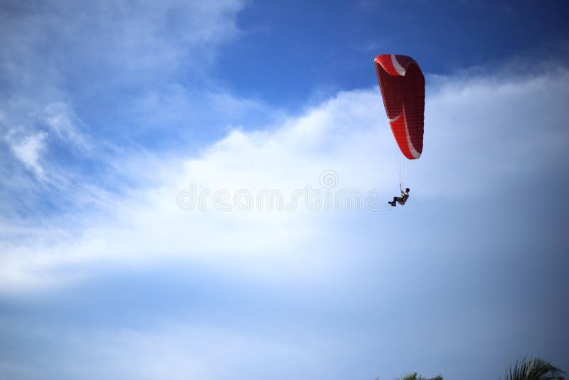 Parachute in to the sky stock photo. Image of diving - 84276876