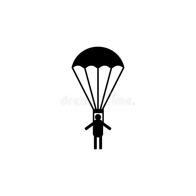 Parachute Vector Graphic Design Illustration.icon Logo Design Elements ...