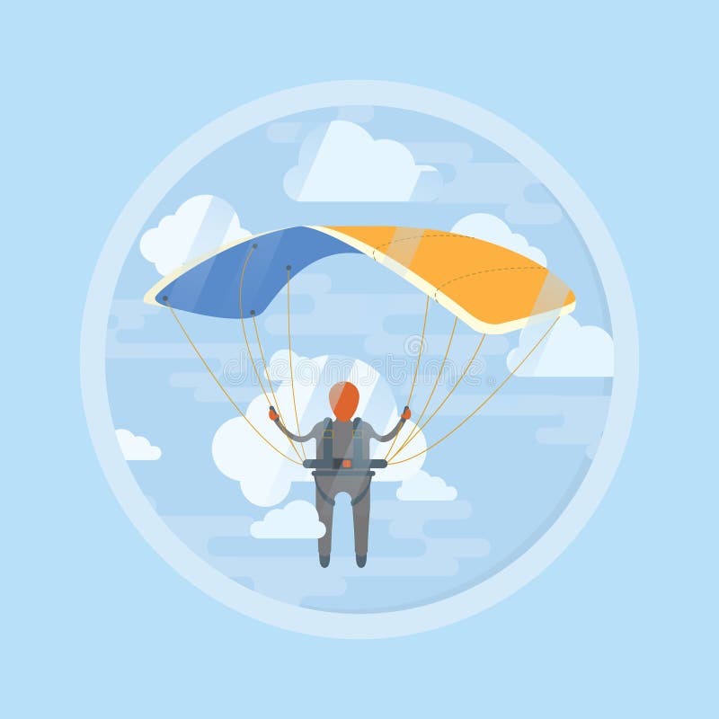 Parachute. Vector Illustration Decorative Design Stock Vector ...