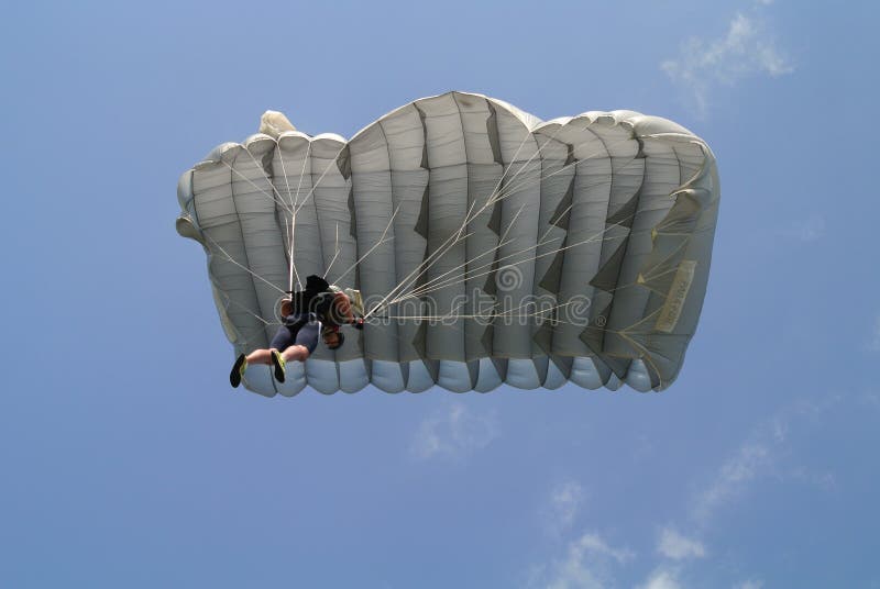 Prijedor, RS, Bosnia and Herzegovina - July 3, 2015:Parachuter with ...