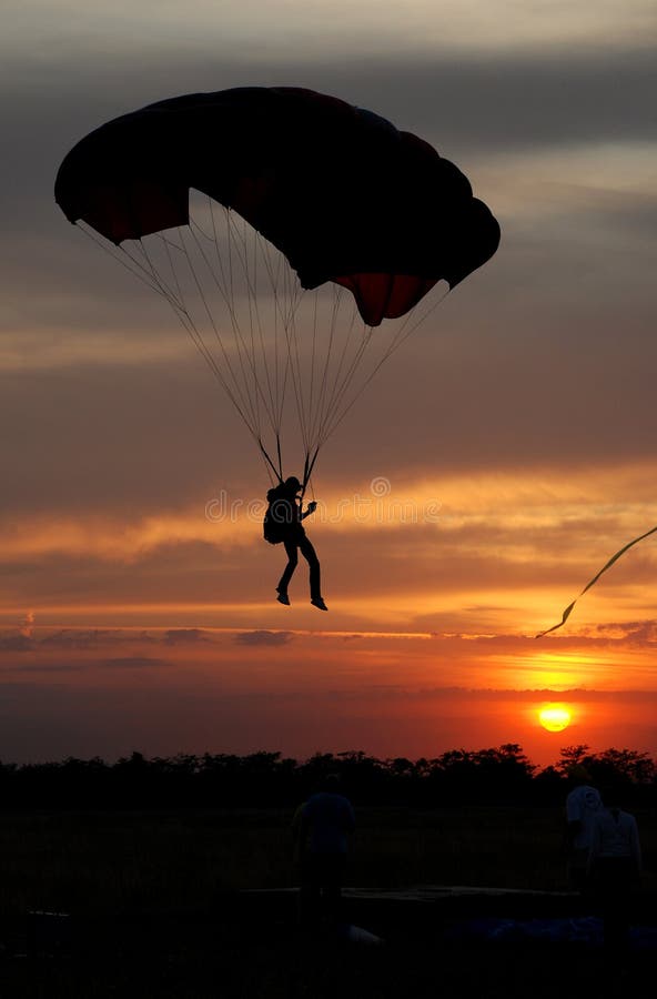 Parachutist stock photo. Image of clouds, jump, hobby - 11619468