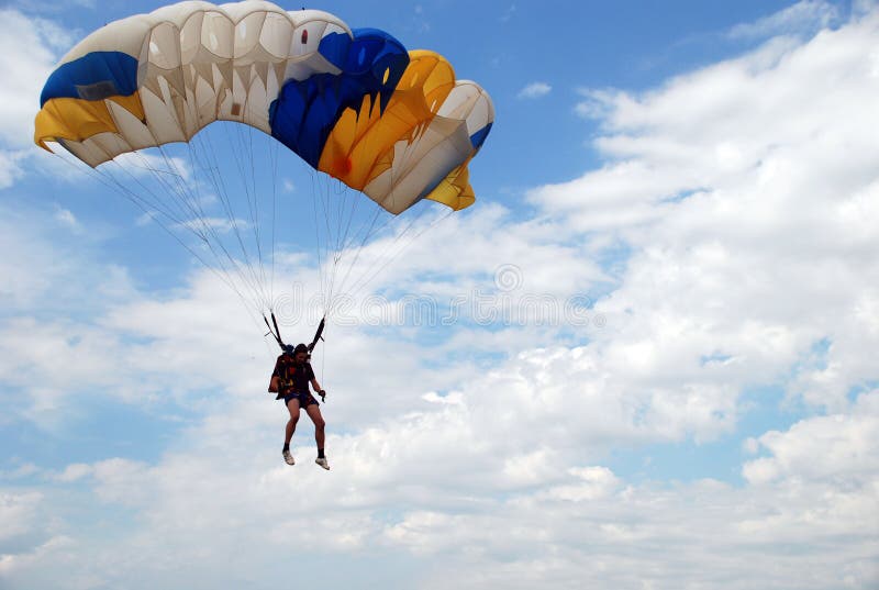 Parachutist stock image. Image of airshow, europe, aeroplane - 15017