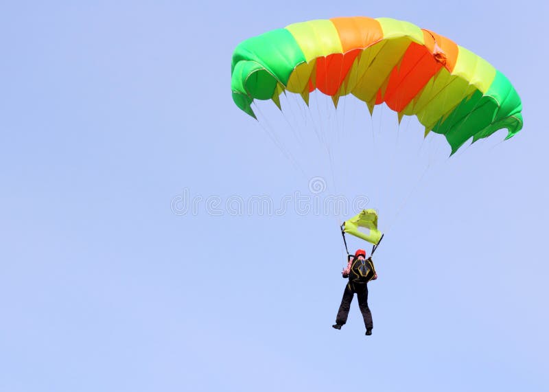 Parachutist stock image. Image of parachuting, hobby - 24277951
