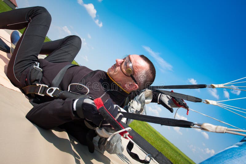 Parachutist stock image. Image of risk, outdoors, show - 29046237