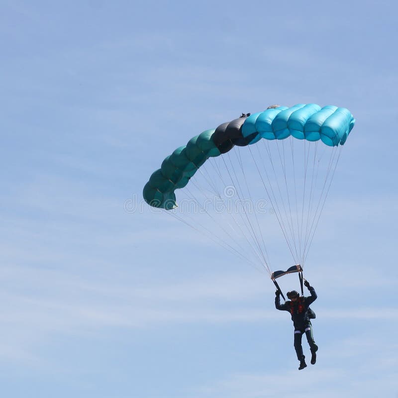 Parachutist stock photo. Image of orheiul, cloud, parachuting - 45065218
