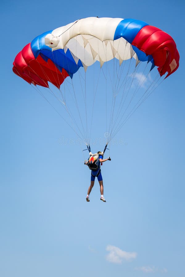 Parachutist stock photo. Image of parachuting, diving - 32334466