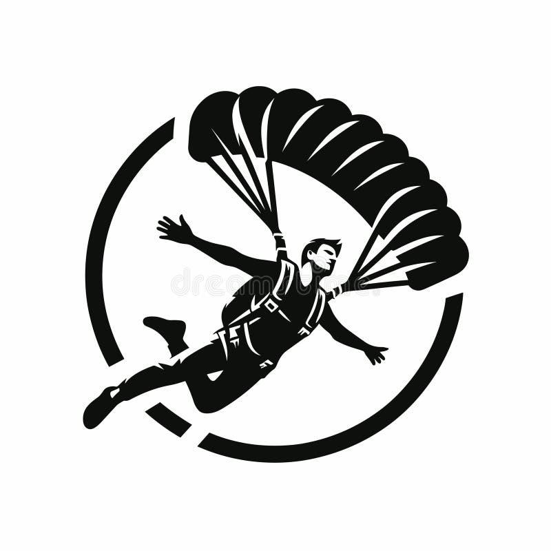 Parachutist Icon. Parachutist Vector Illustration, Skydiving ...