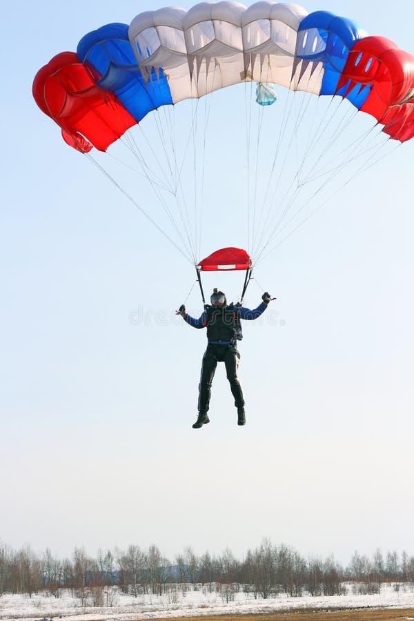 Parachutist Jumper stock photo. Image of view, people - 29552052