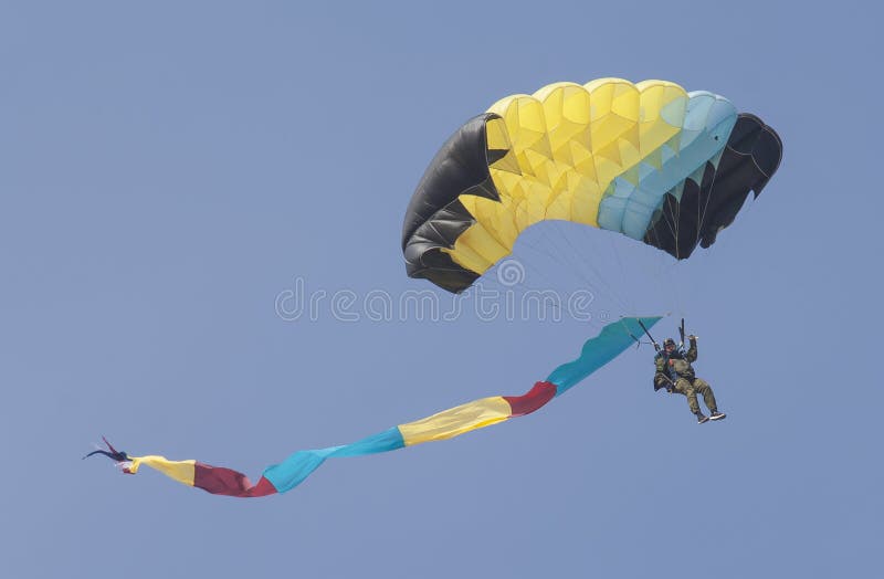 The parachutist editorial stock photo. Image of human - 90253433