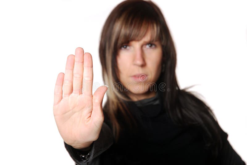 Parada foto de archivo. Imagen de distancia, mujer, serio - 17018348