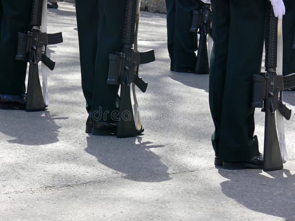 On Parade stock photo. Image of attention, parade, guns - 780892