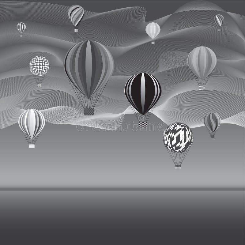 The Parade of Balloons. Color Illustration Stock Vector - Illustration ...