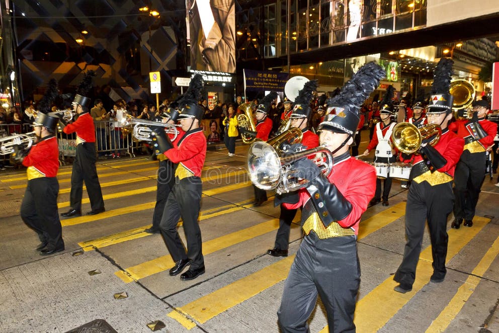 Parade bands editorial photography. Image of chinese - 23083817