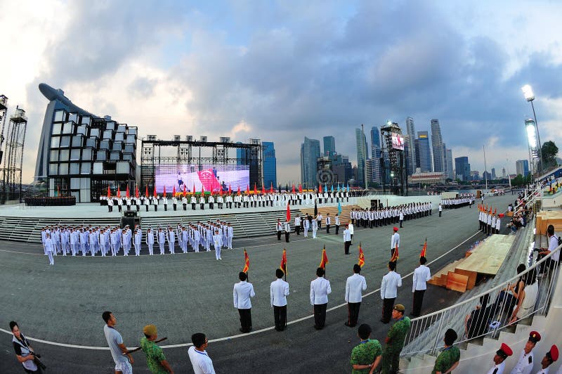 Parade Ceremony Segment at NDP 2011 Editorial Photo - Image of officer ...