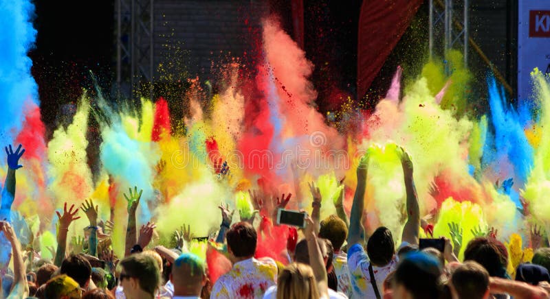 A Parade of Colors of Holi . Editorial Photo - Image of crowd, kyiv ...
