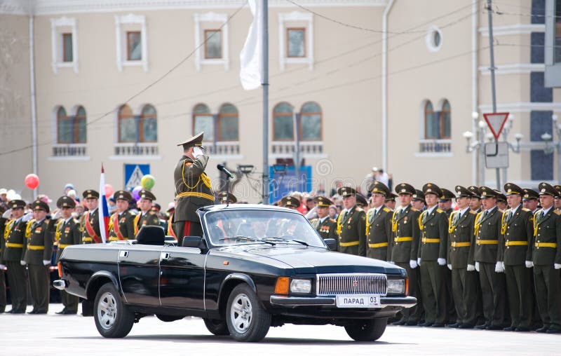 9 May parade commander editorial stock photo. Image of open - 38365088