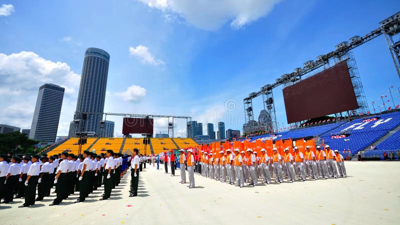 Parade Contingents at NDP 2010 Editorial Photo - Image of contingent ...