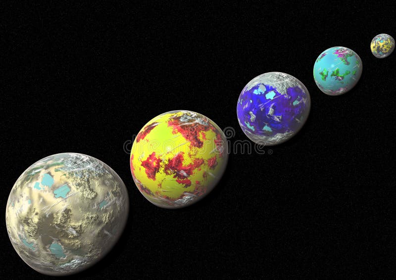 Parade der Planeten stock abbildung. Illustration von blau - 1903933