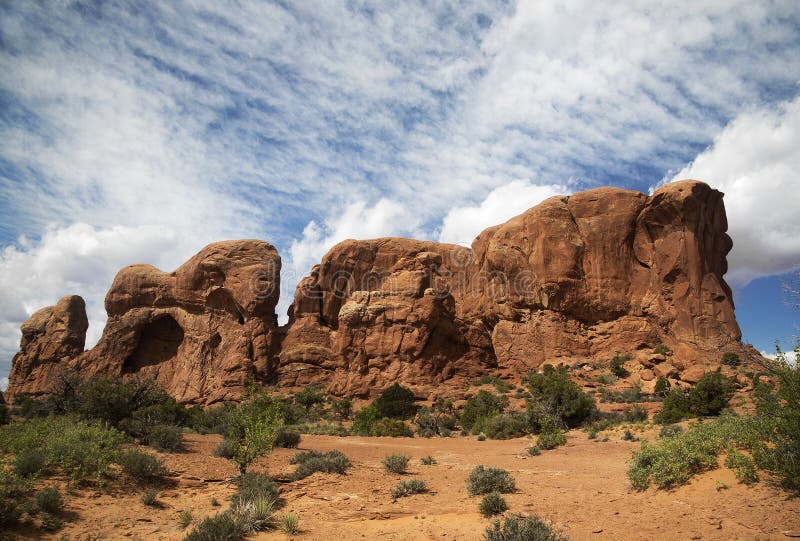 Parade of Elephants at the Arches National Park Stock Photo - Image of ...