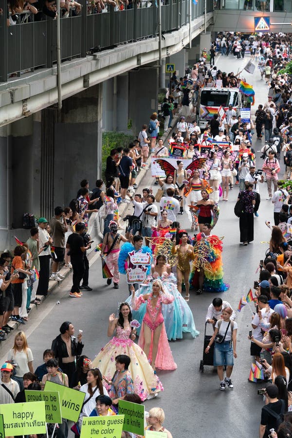 Parade on the First Day of Pride Month in Siam Square Business Center ...