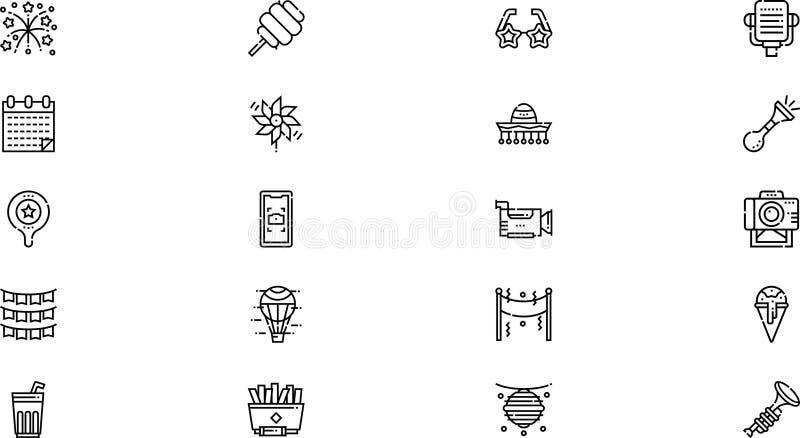Parade Icons High-Quality Vector Icons Collection with Editable Stroke ...