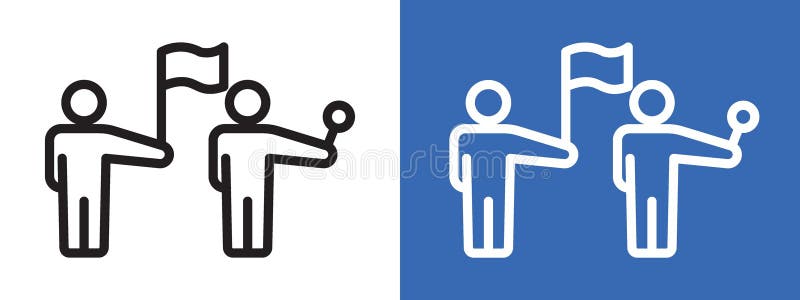 Parade Logo Sign Set Vector Outline Stock Vector - Illustration of ...