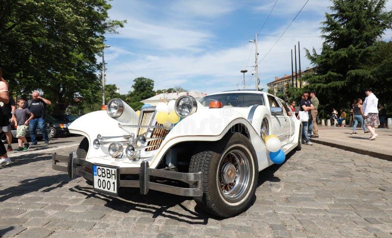 Parade of Old Retro Cars at Spring Retro Parade in Sofia, Bulgaria ...